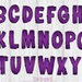Purple PNG Letters, Doodle Purple Alphabet, PNG Doodle Letters Set PNG ...