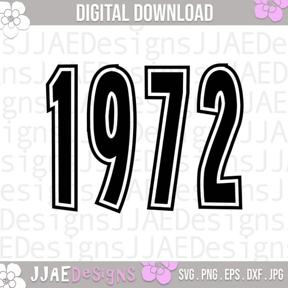 1972 SVG / 48 cumpleaños Svg / 1972 Cumpleaños SVG / - Etsy México