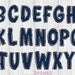 Light Blue & Navy Blue Alphabet PNG Letters Light Blue and - Etsy