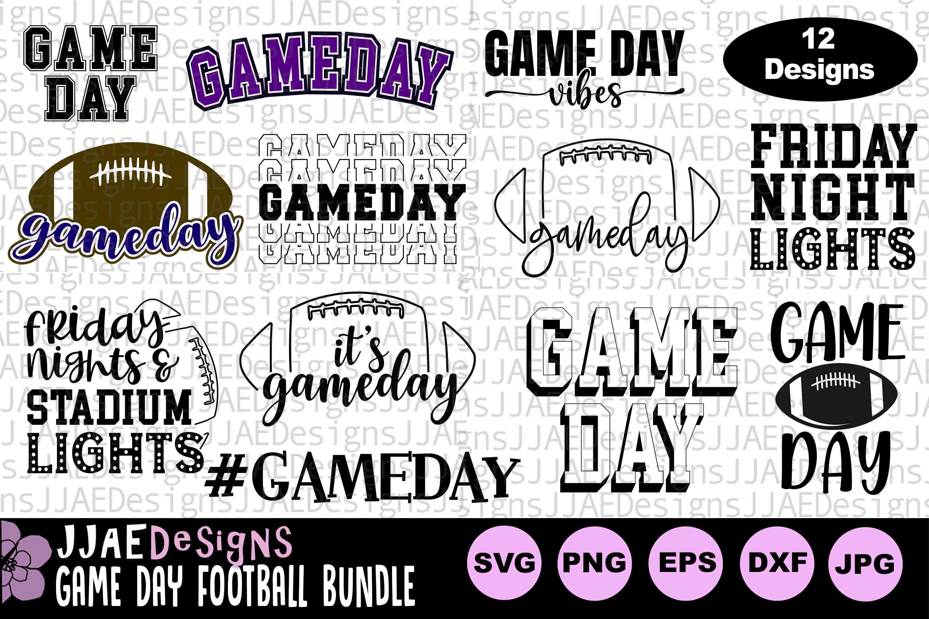 Game Day Gameday Svg Png, Friday Nights Stadium Lights Svg, Football ...