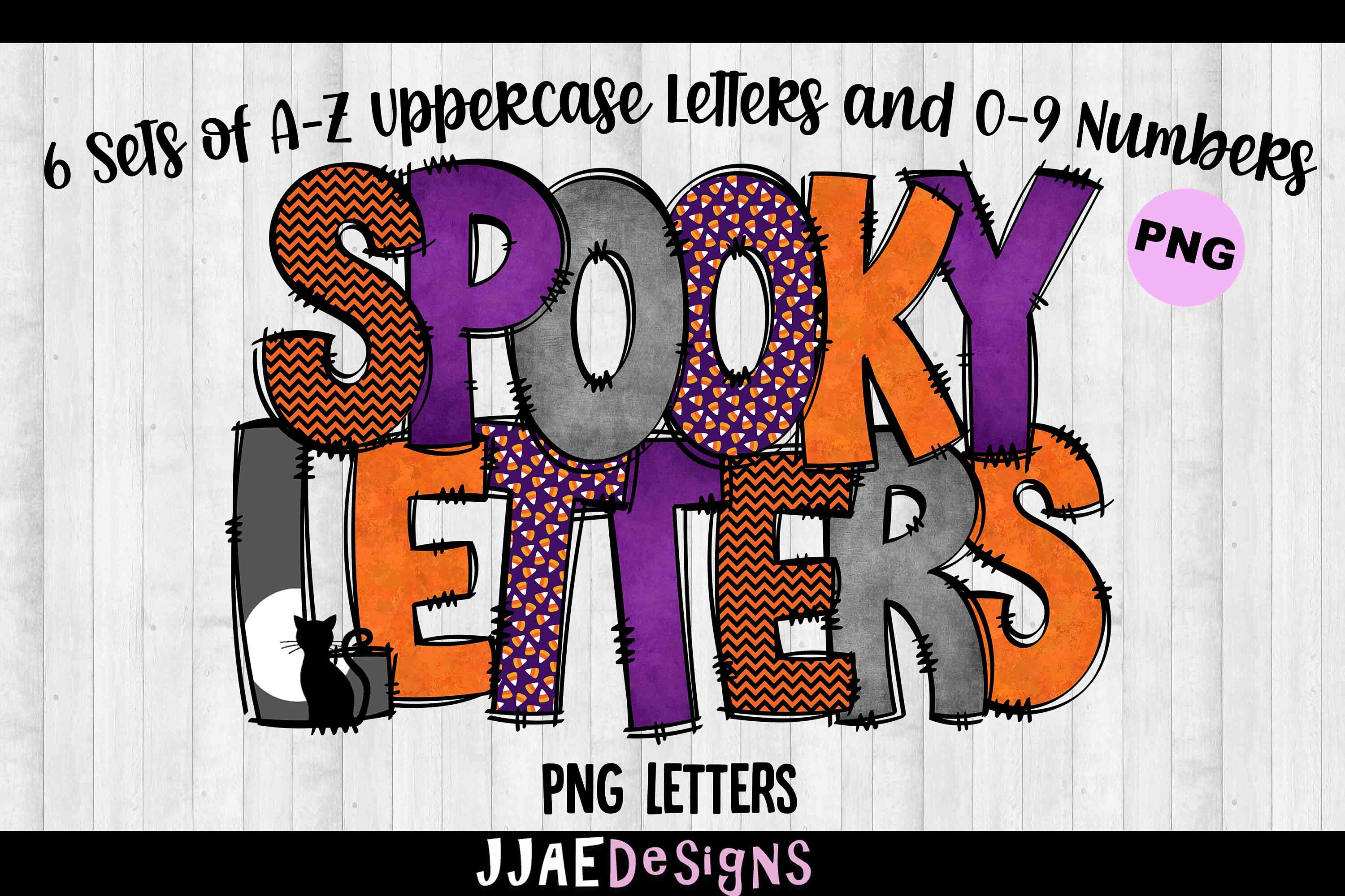 Halloween PNG Letters Doodle Halloween Alphabet PNG Doodle - Etsy