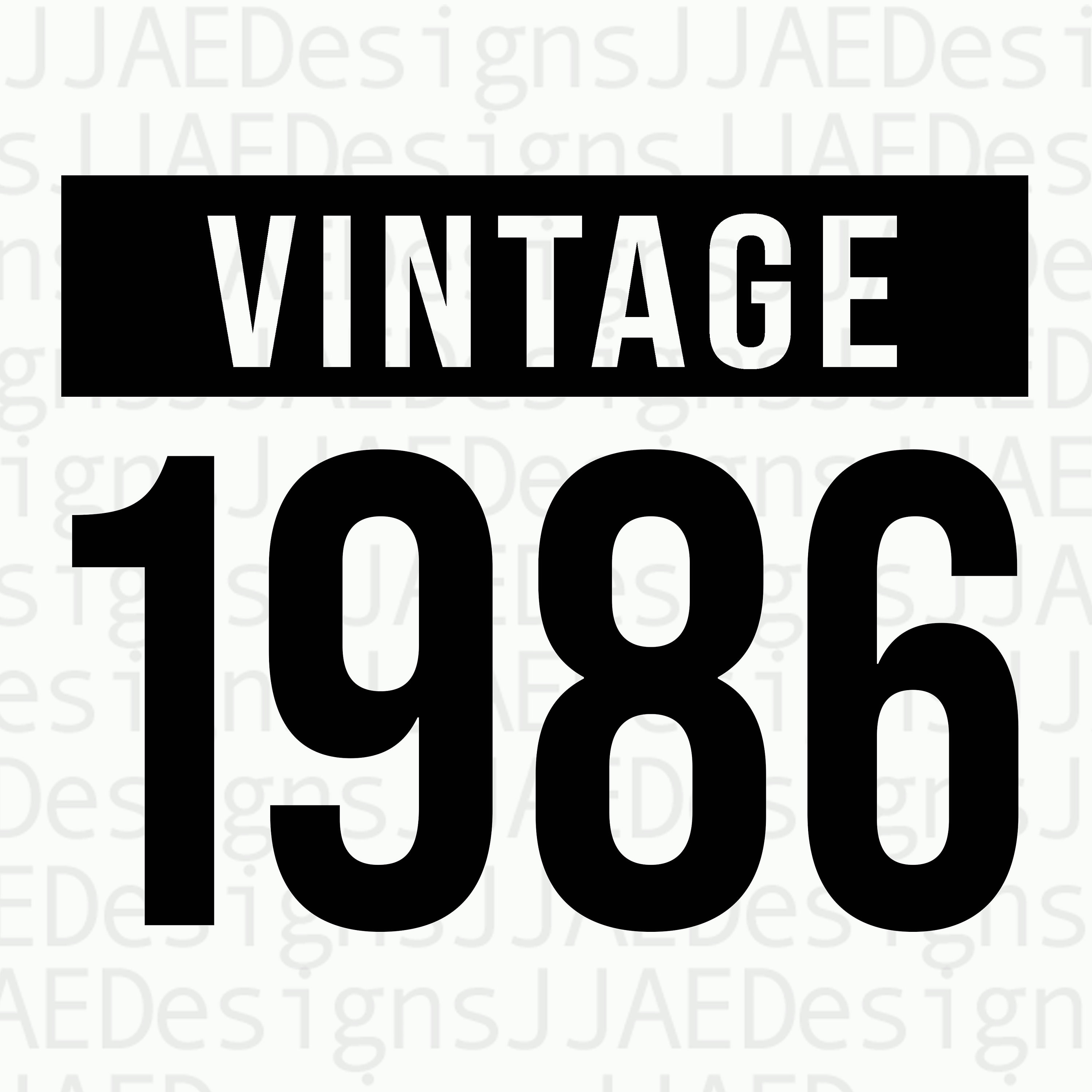 1986 Birthday SVG Vintage 1986 SVG Clipart Vintage 1986 - Etsy Australia