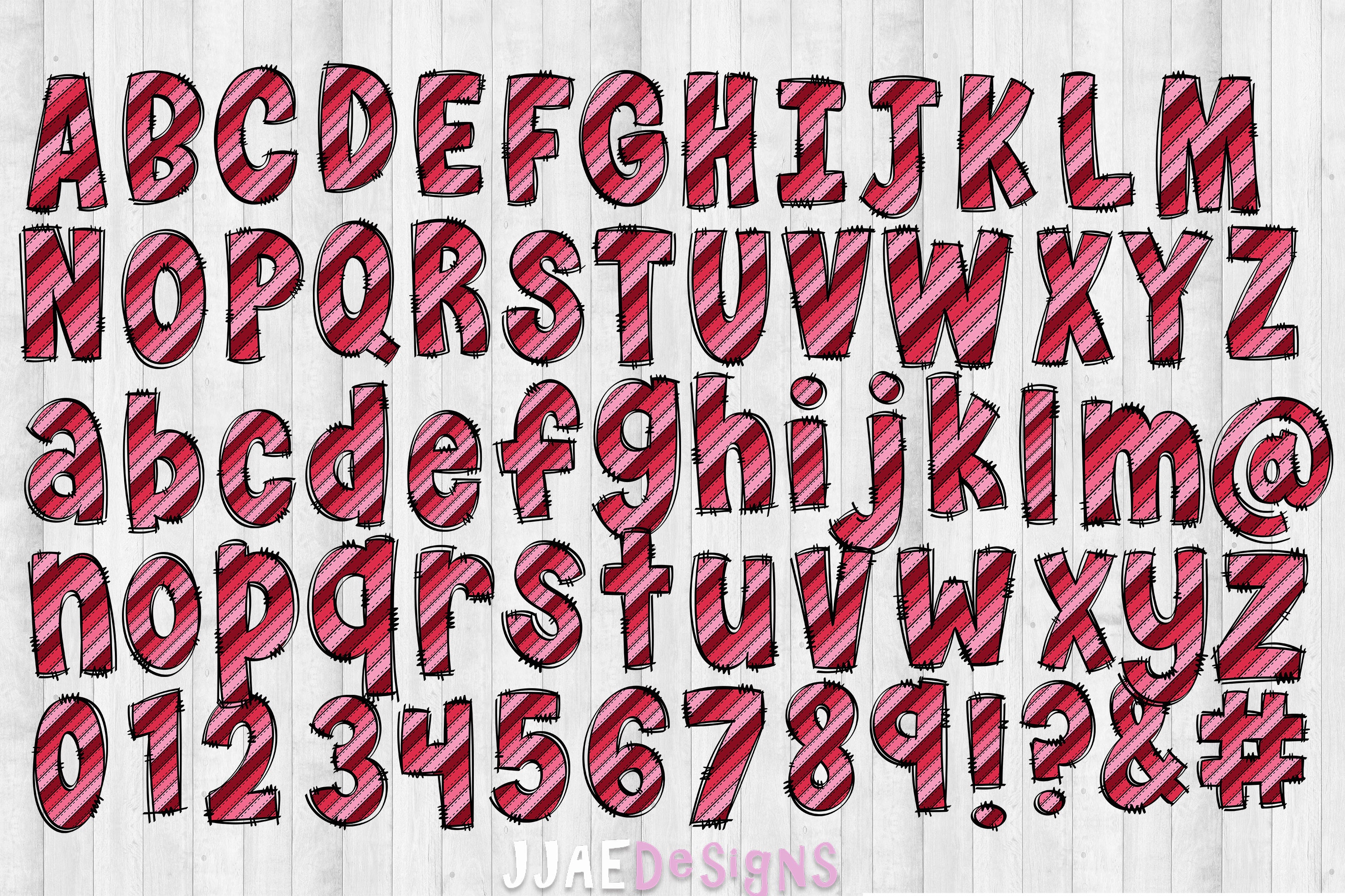 Valentine Doodle Letters Hearts Alphabet Letters Love PNG - Etsy