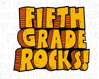 5th Grade Rocks | Etsy