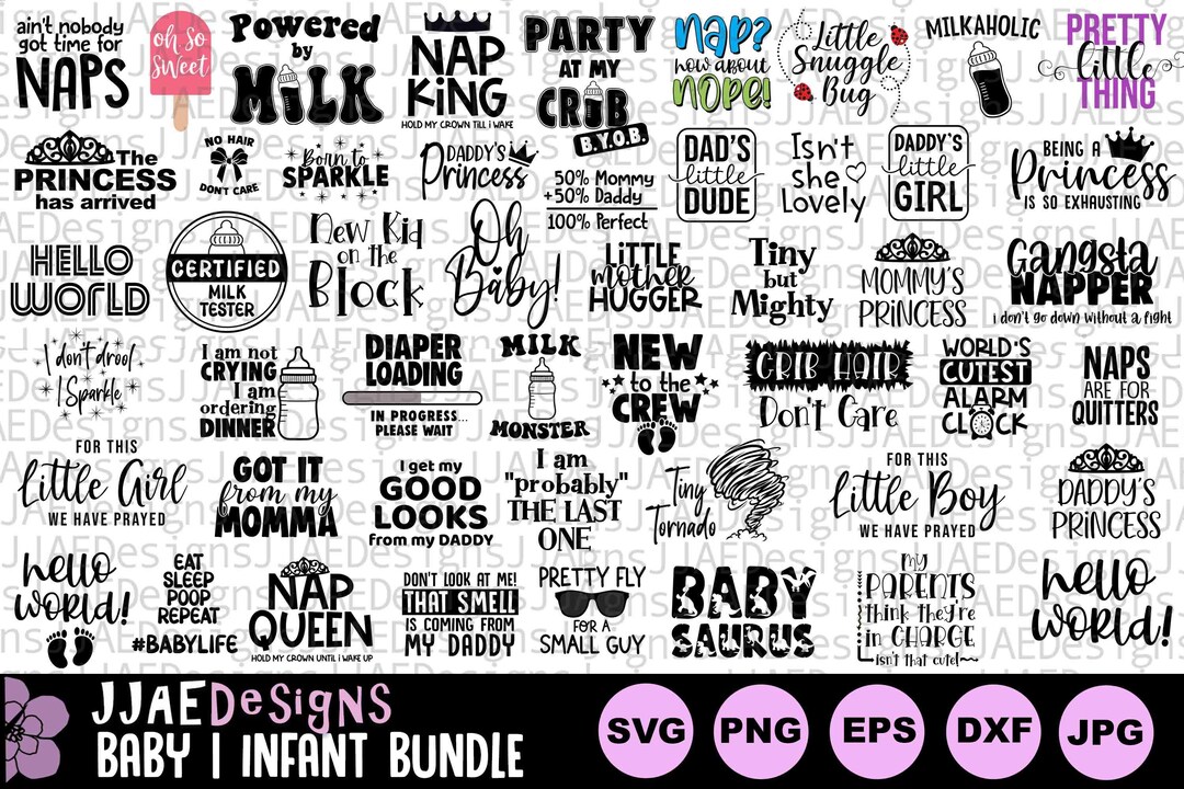 Baby Svg, Baby SVG Bundle, Newborn SVG Bundle, Infant Svg Bundle, Cute ...