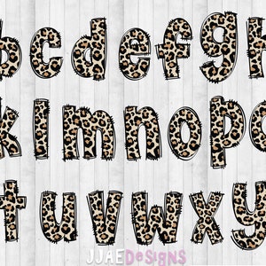 Leopard PNG Letters, Sublimation Alphabet Bundle, Bulletin Board ...