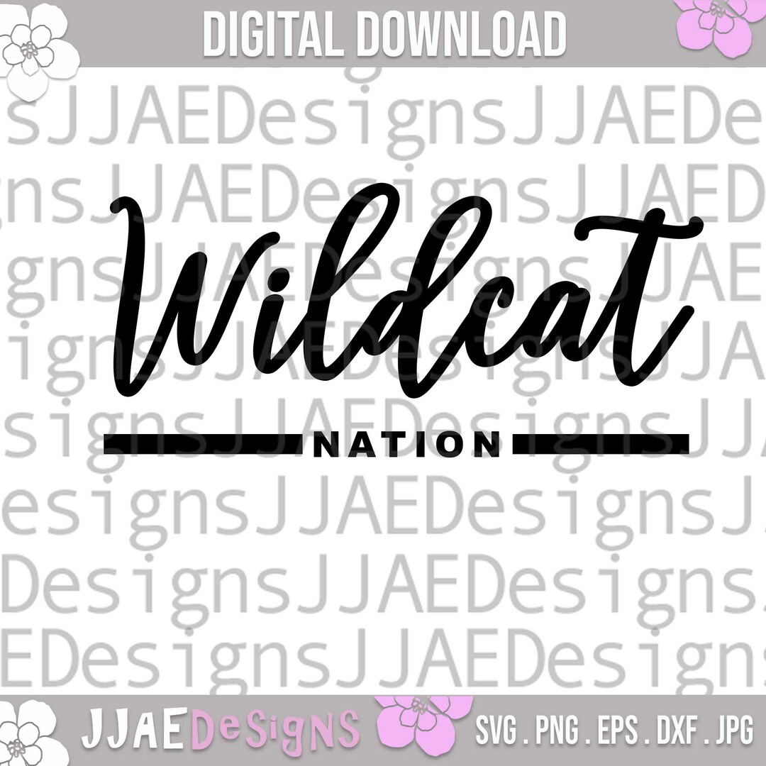 Wildcat Nation Svg, Wildcat Svg, School Sports Team Shirt Svg, School ...
