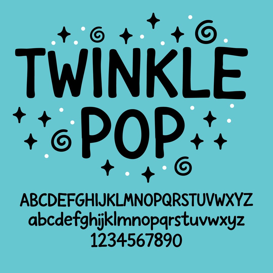 Twinkle Pop Font | Whimsical Handwritten Font | Cricut Font | Teacher ...
