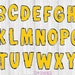 Yellow PNG Letters, Doodle Yellow Alphabet, PNG Doodle Letters Set PNG ...