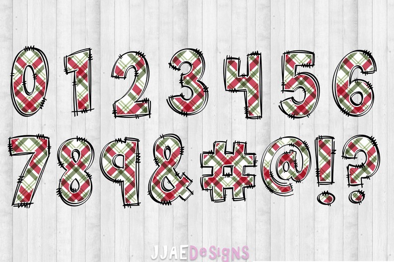 Christmas Alphabet PNG Letters, Doodle Letters PNG Letters, Christmas ...