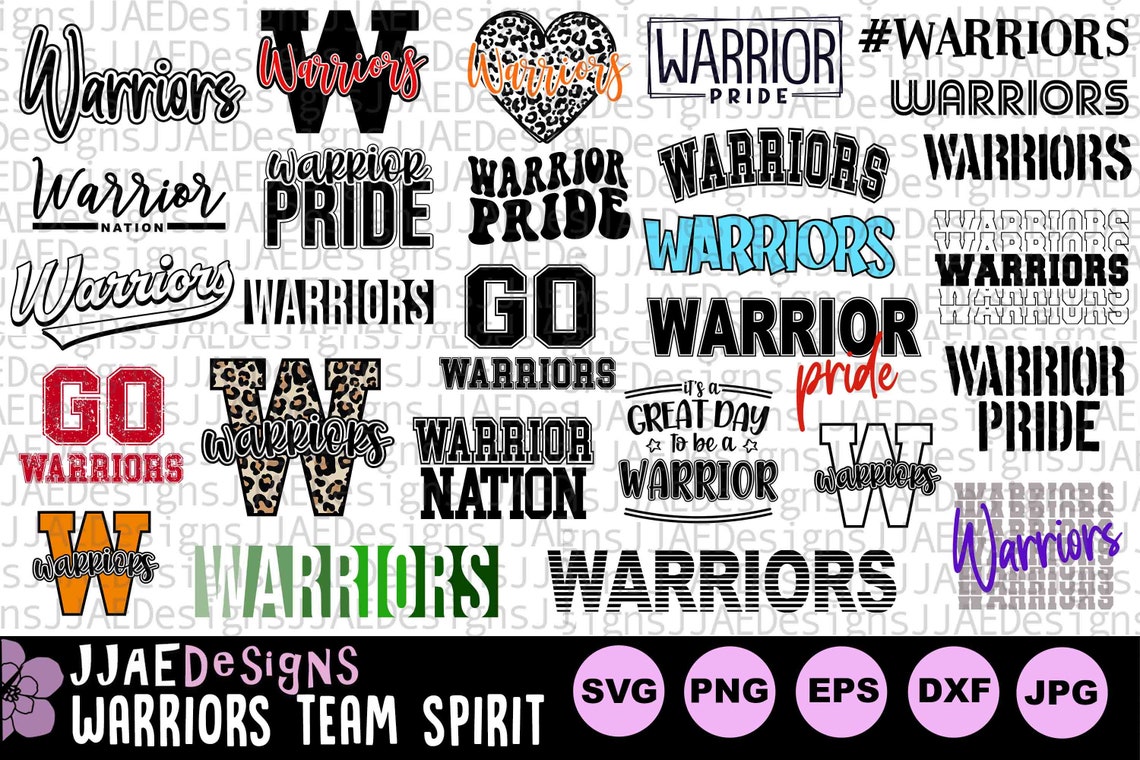 Warriors Svg Bundle, Warriors Svg, Warrior Mascot Svg, Warrior School ...