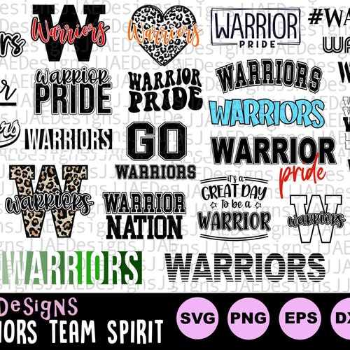 Warriors Svg Warrior Pride Shirt Svg School Mascot Svg - Etsy