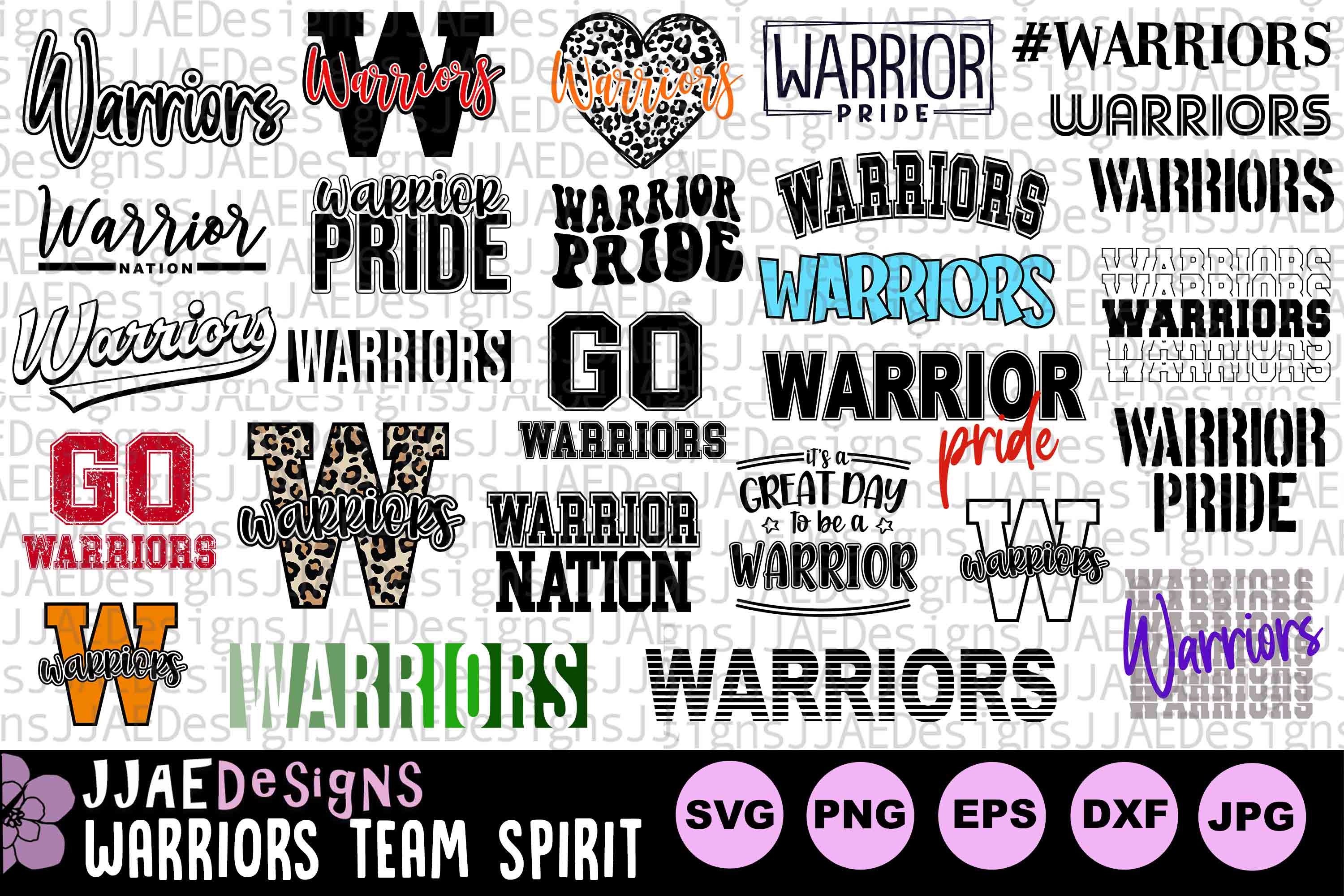 Warriors Svg Bundle Warriors Svg Warrior Mascot Svg Warrior - Etsy UK