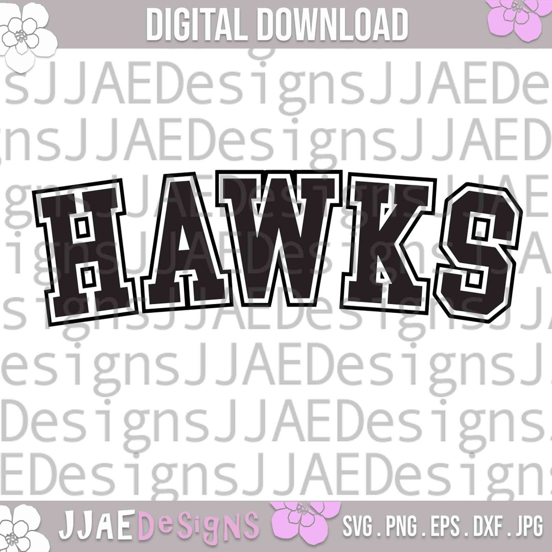 Hawks Svg, School Sports Team Shirt Svg, School Mascot Svg, Hawks ...