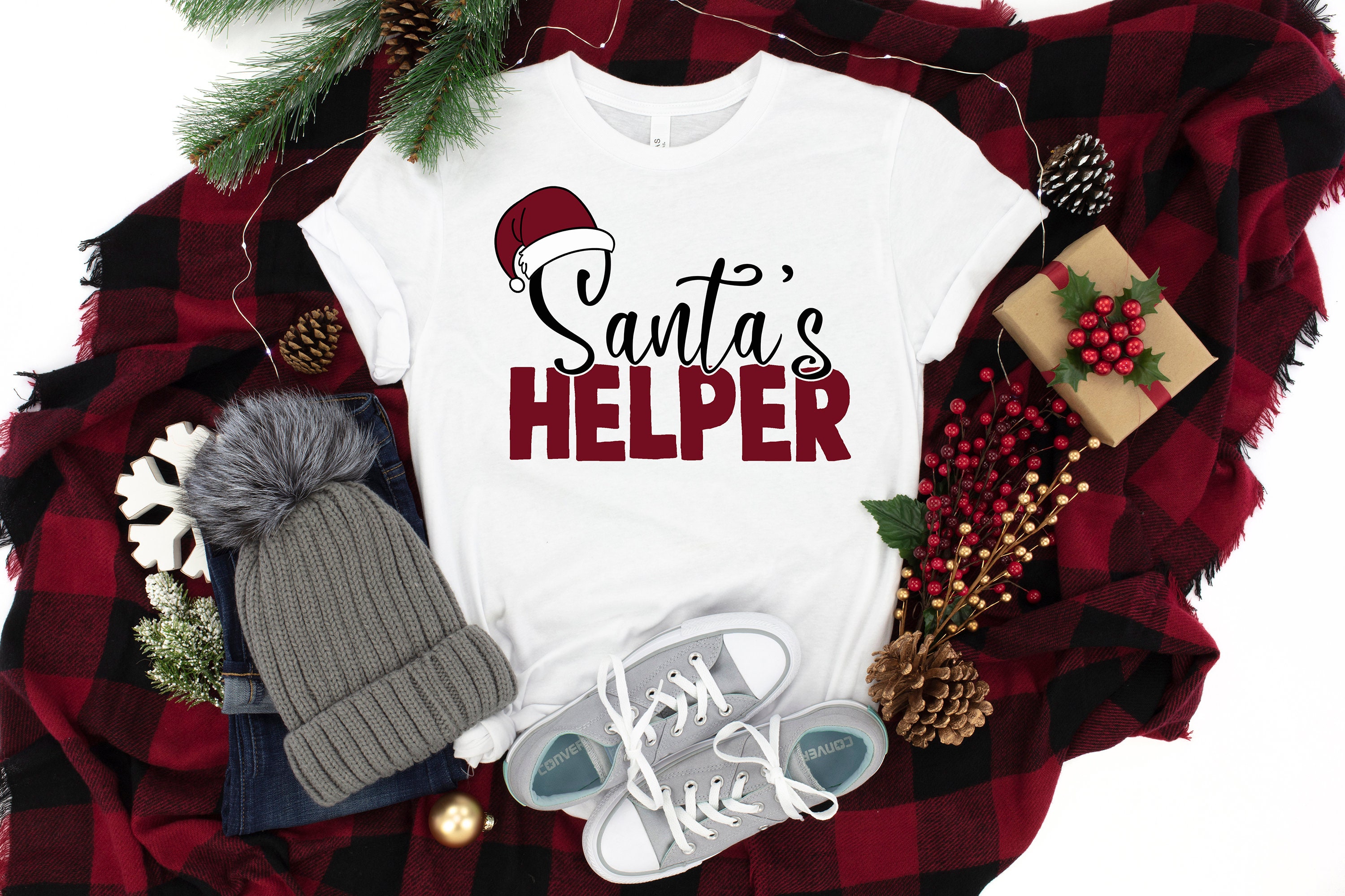 Christmas Svg Santa's Helper Svg Merry Christmas SVG - Etsy