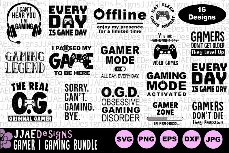 Gamer Svg Bundle Gaming Svg Bundle Gamer Shirt Svg | Etsy