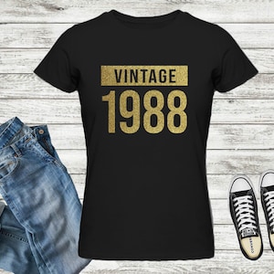 1988 Birthday SVG | Vintage 1988 SVG Clipart | Vintage 1988 Cut File ...