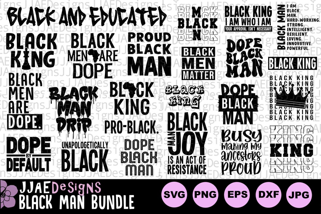 Black Man Svg, Black King Svg, Black Man Svg Bundle, Black History ...