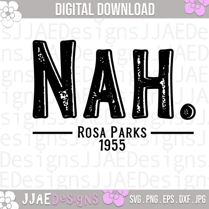 Nah. Rosa Parks, 1955 Svg Bundle | Black History Svg | African American ...