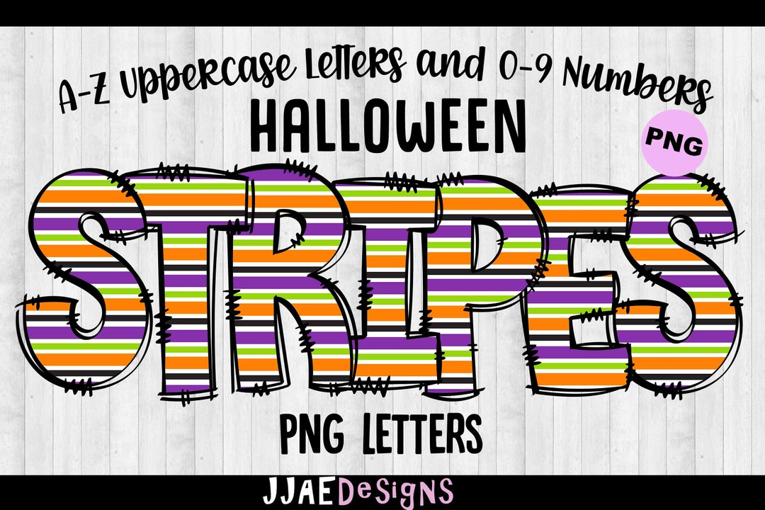 Halloween PNG Letters, Doodle Halloween Alphabet, PNG Doodle Letters ...