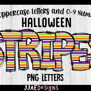 Halloween PNG Letters, Doodle Halloween Alphabet, PNG Doodle Letters ...