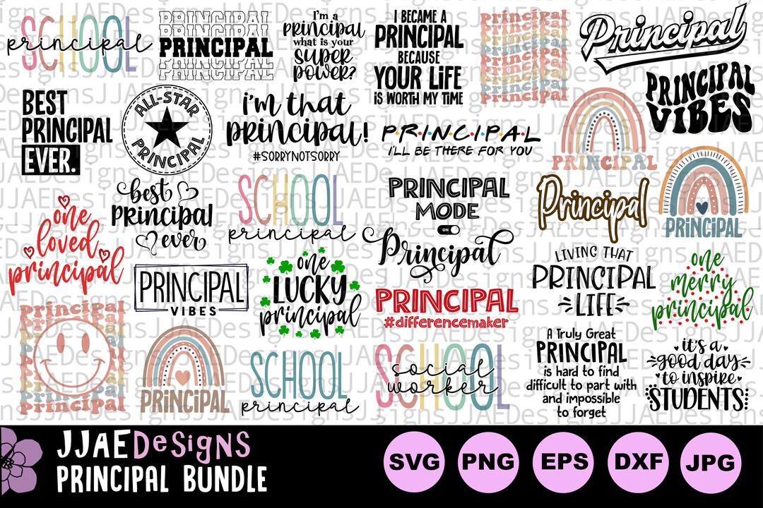 Principal Svg, Principal Shirt Svg, Principal Svg Bundle, Principal ...