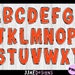 Orange PNG Letters, Doodle Orange Alphabet, PNG Doodle Letters Set PNG ...