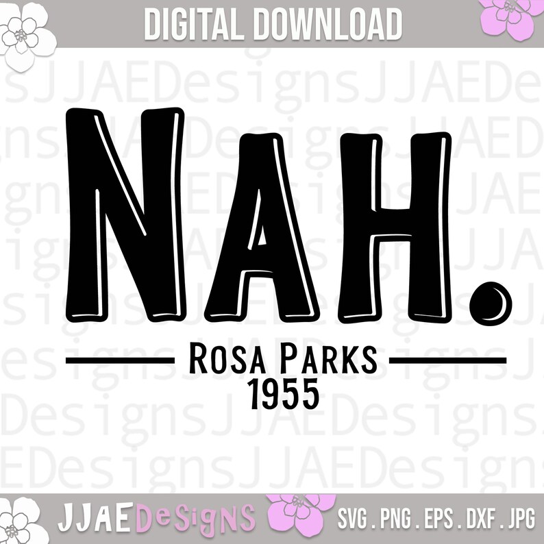 Nah. Rosa Parks, 1955 Svg Bundle | Black History Svg | African American ...