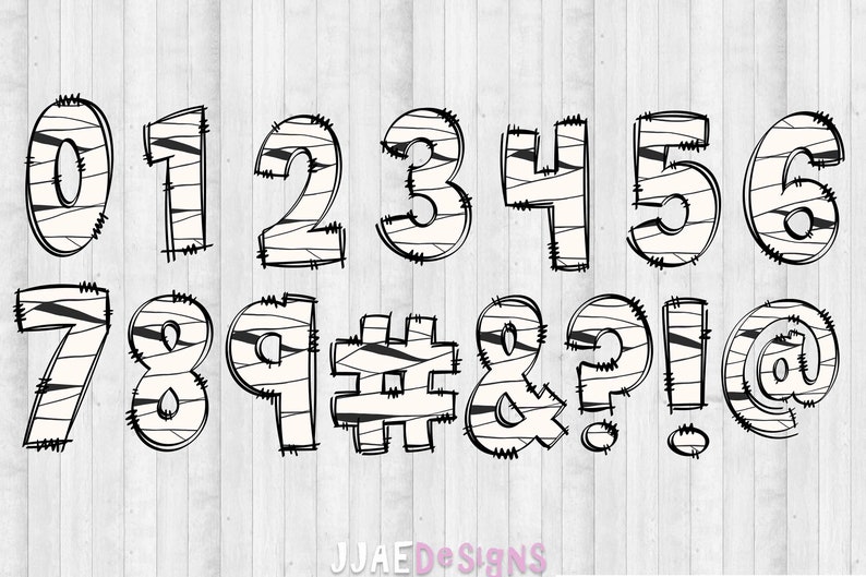 Alphabet PNG, Halloween PNG Letters, Doodle Letters PNG, Mummy Png ...