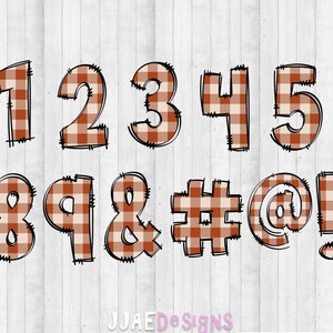 Plaid PNG Letters, Sublimation Alphabet Bundle, Bulletin Board Letters ...