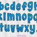 Blue Swirl PNG Letters, Doodle Sublimation Alphabet Bundle, Blue Png ...