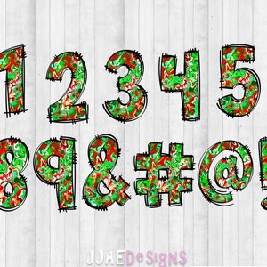 Christmas Alphabet PNG Letters, Christmas Doodle Letters PNG Letters ...