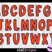 Orange & Blue Alphabet PNG Letters, Doodle Letters PNG Letters, Orange ...