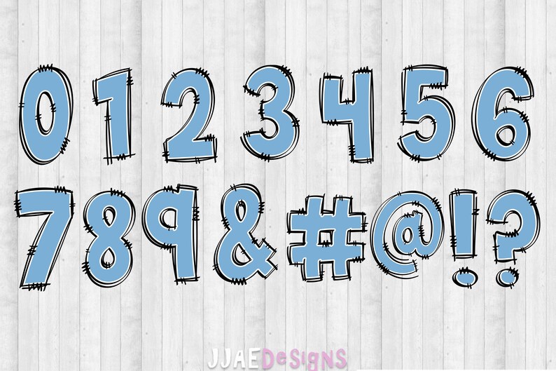 Light Blue & Navy Blue Alphabet PNG Letters Light Blue and - Etsy