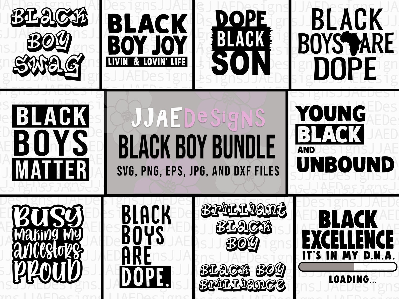 Black Boy Bundle Svg Black Boy Svg African American Svg - Etsy Canada