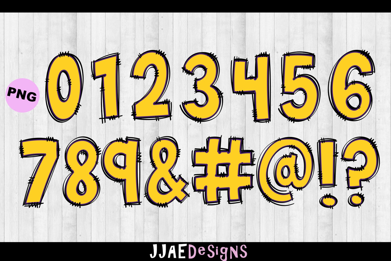 Purple & Gold Alphabet PNG Letters, Doodle Letters PNG Letters, Purple ...