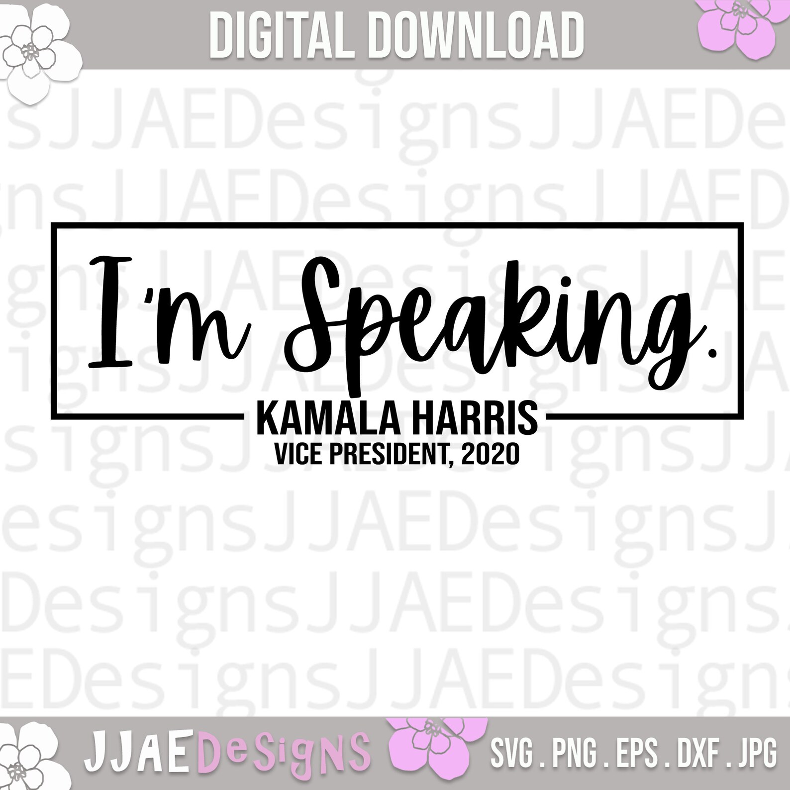 Kamala Harris Svg Bundle | I'm Speaking Svg | Vice President Svg ...