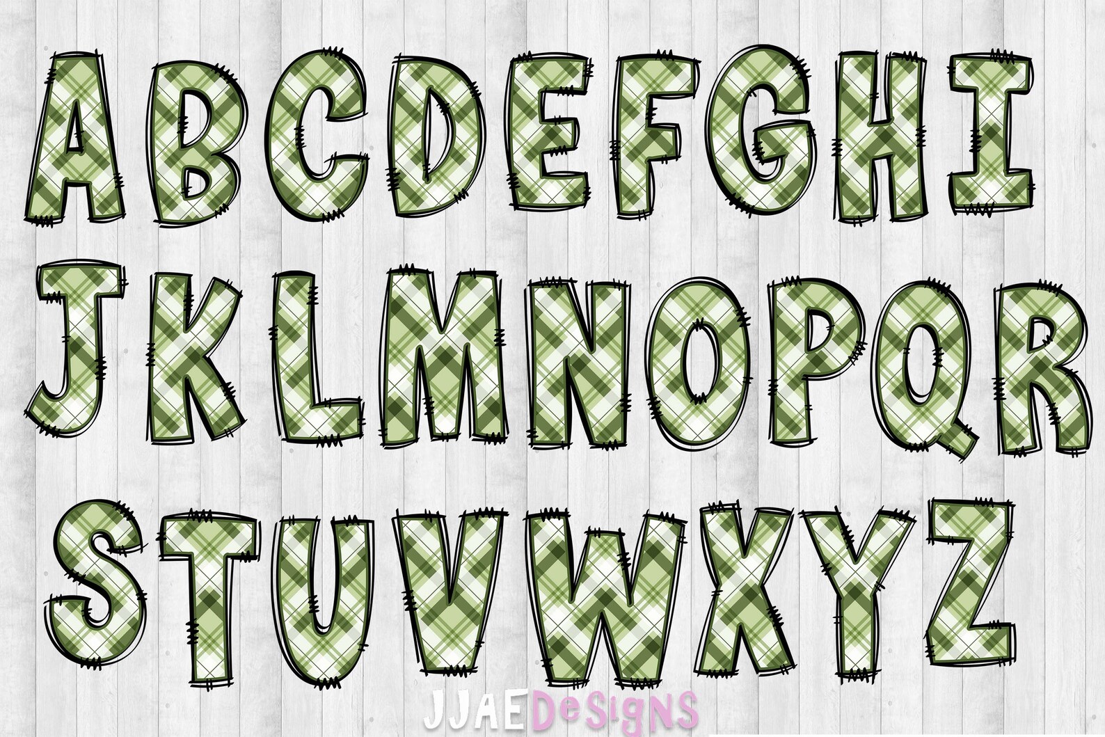Christmas Alphabet PNG Letters Doodle Letters PNG Letters - Etsy