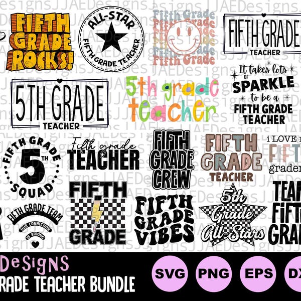 5th Grade Teacher Shirt - Etsy