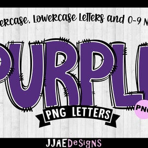 Purple PNG Letters, Doodle Purple Alphabet, PNG Doodle Letters Set PNG ...