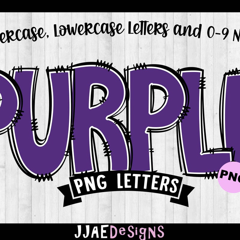 Purple Alphabet - Etsy
