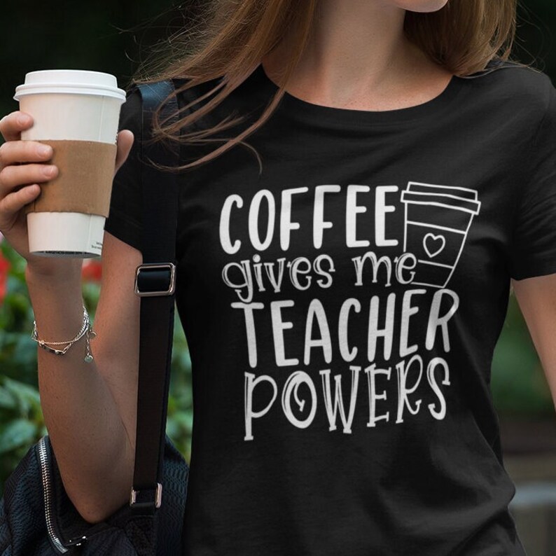 Coffee Gives Me Teacher Powers Svg Teacher Life Svg Teacher - Etsy