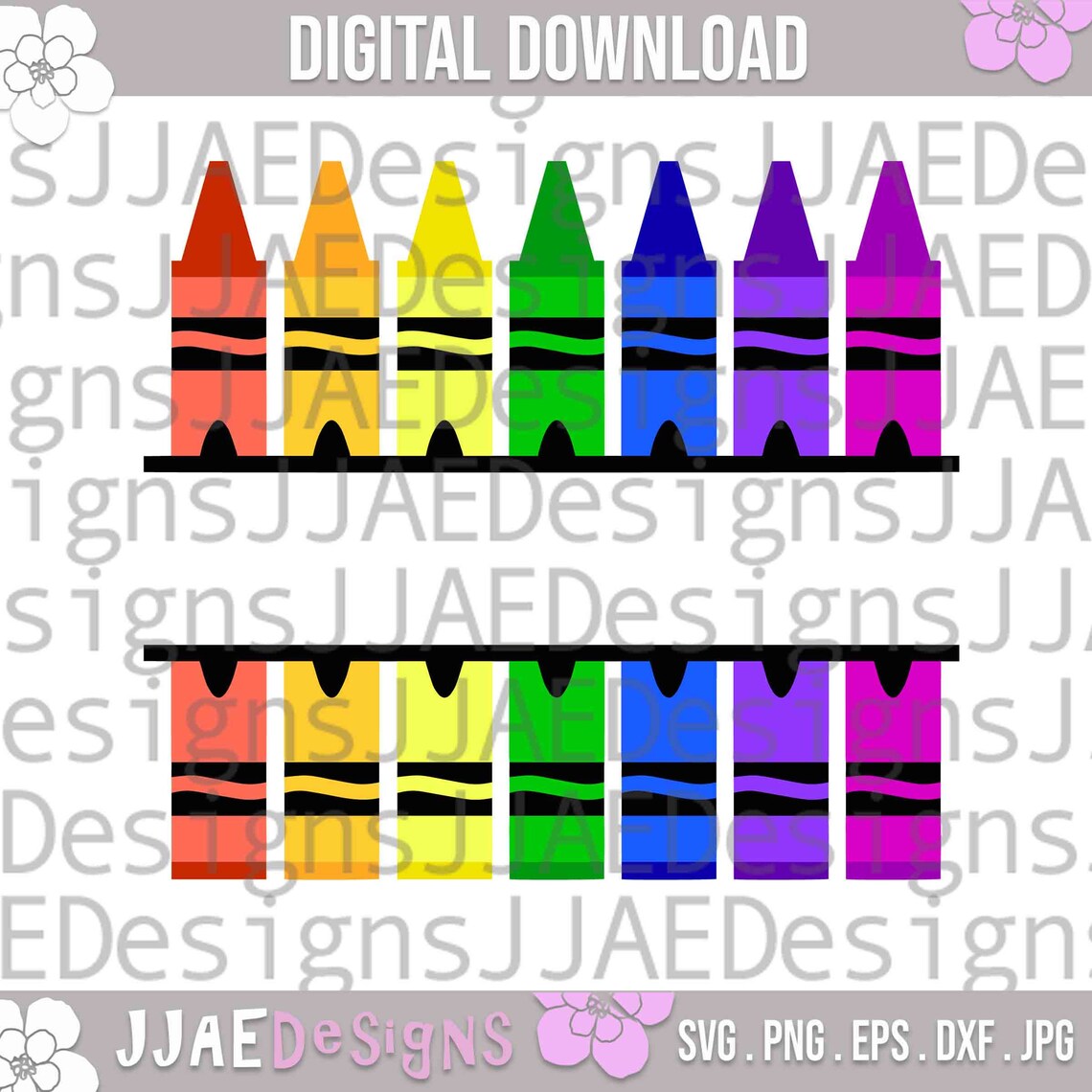 Crayon Monogram Svg Crayon Split Monogram Svg Crayon Svg - Etsy
