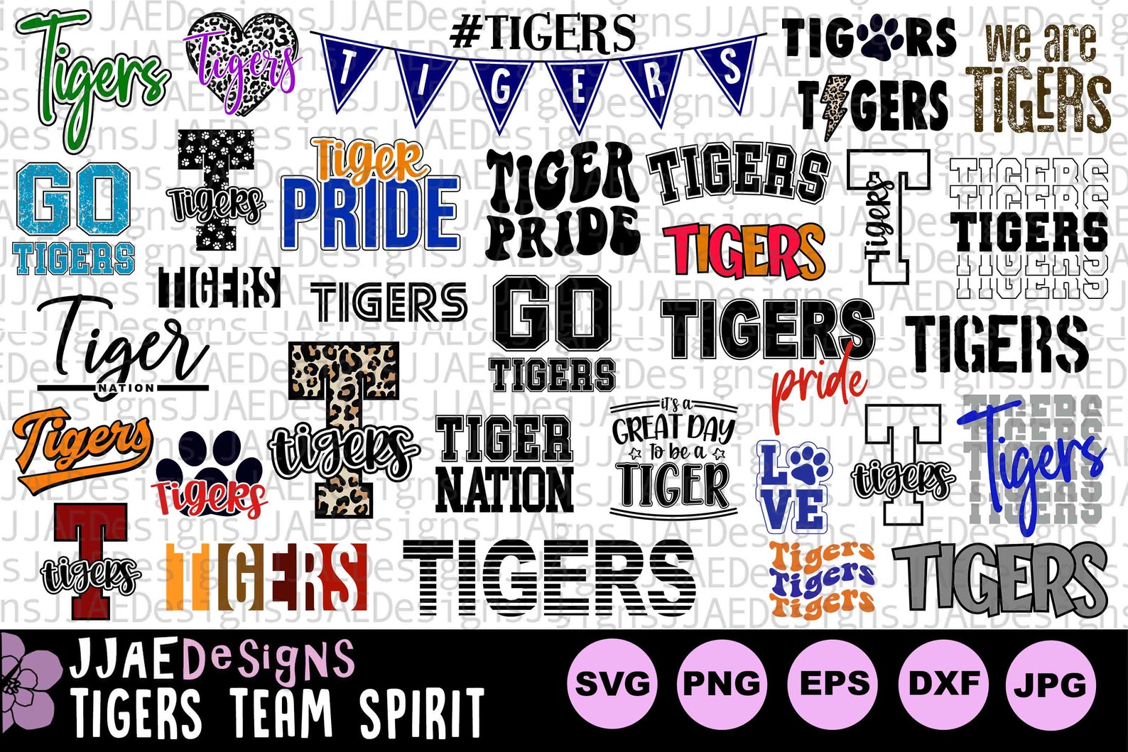 Tigers SVG Bundle School Spirit Shirt Svg Tiger School - Etsy