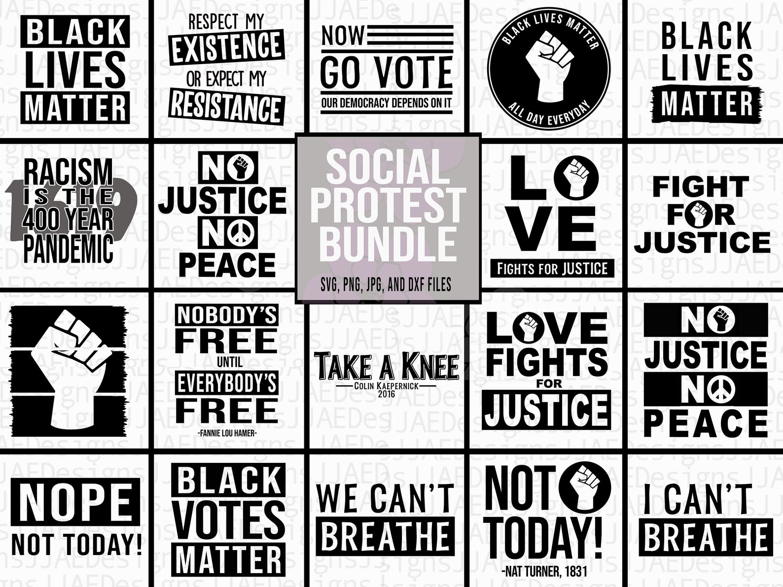 Social Protest Svg Bundle Social Justice Svg Protest Shirt Svg African ...