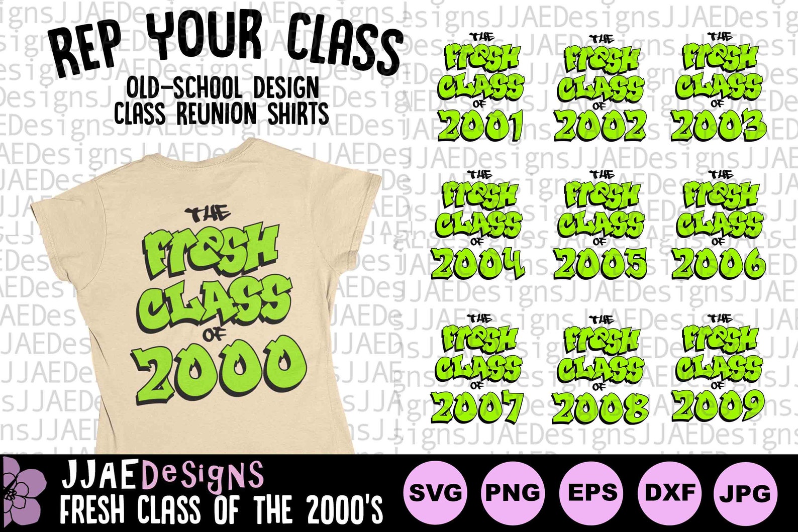 Fresh Class Reunion Svg Class Reunion Shirt Svg Class of 2000 - Etsy