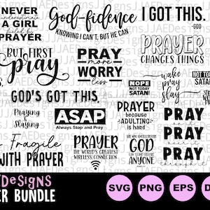 Prayer Svg, Christian Svg, Prayer Svg Bundle, Christian Svg Bundle ...