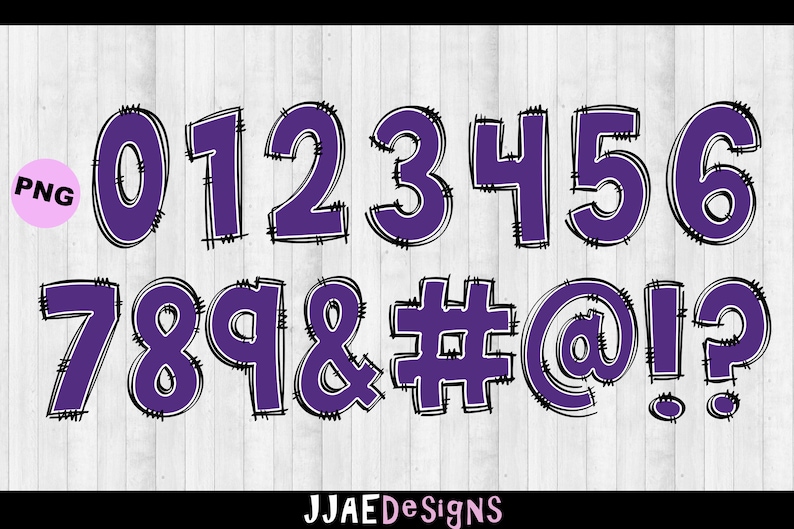 Purple PNG Letters Doodle Purple Alphabet PNG Doodle Letters - Etsy