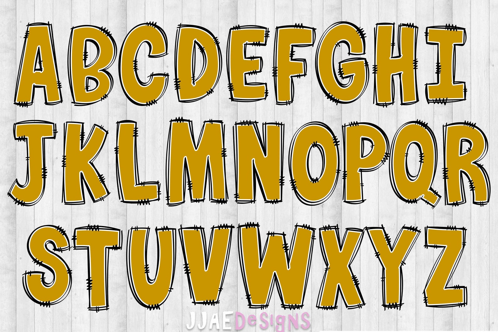 Navy Blue & Gold Alphabet PNG Letters, Doodle Letters PNG Letters, Navy ...