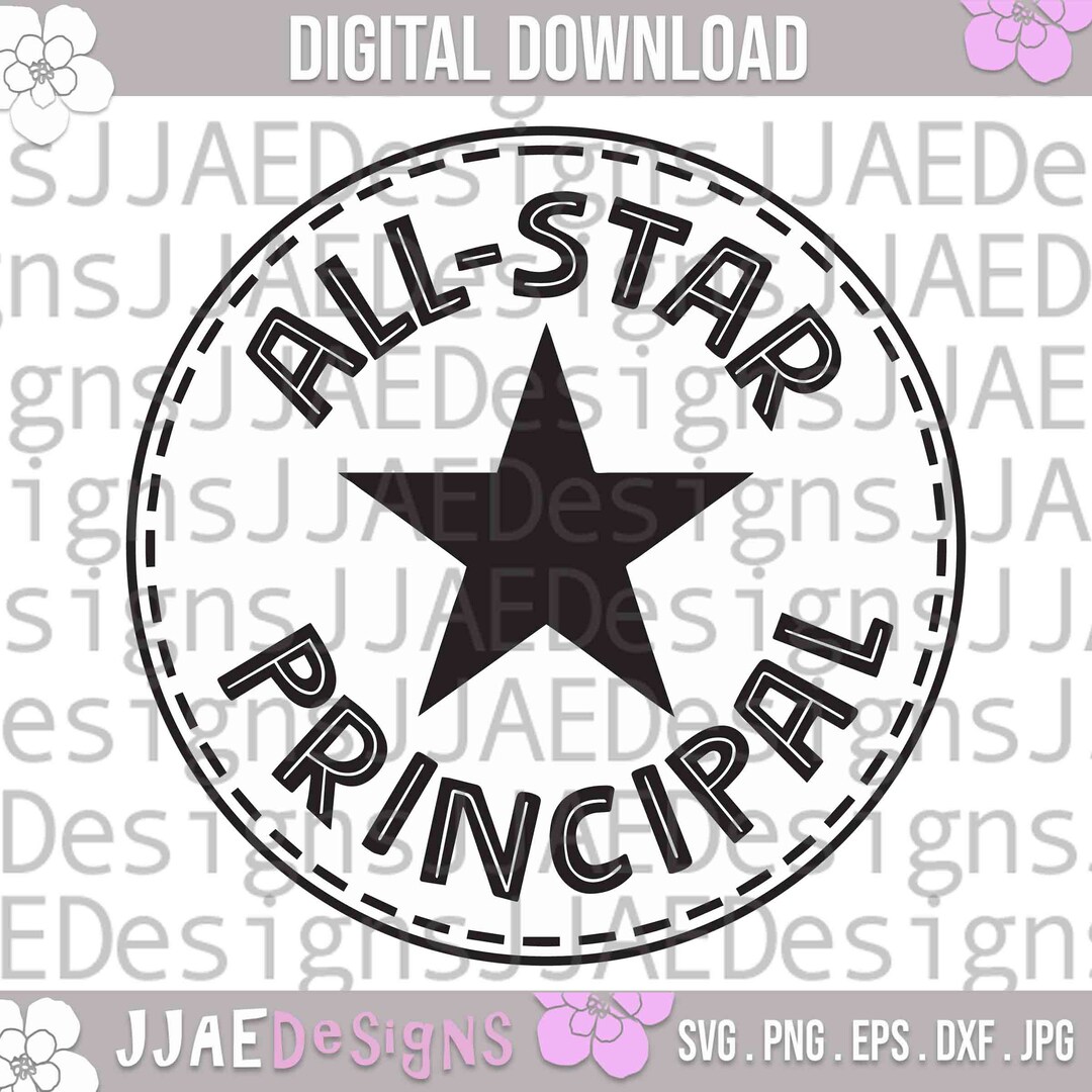 Principal Svg, All Star Principal Shirt Svg, Back to School Svg, School ...